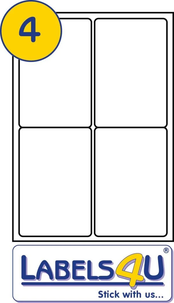 4 Labels Per Sheet 99.1 x 139mm | Labels4U