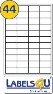 44 Labels Per Sheet 48.5 x 25.4mm | Labels4U